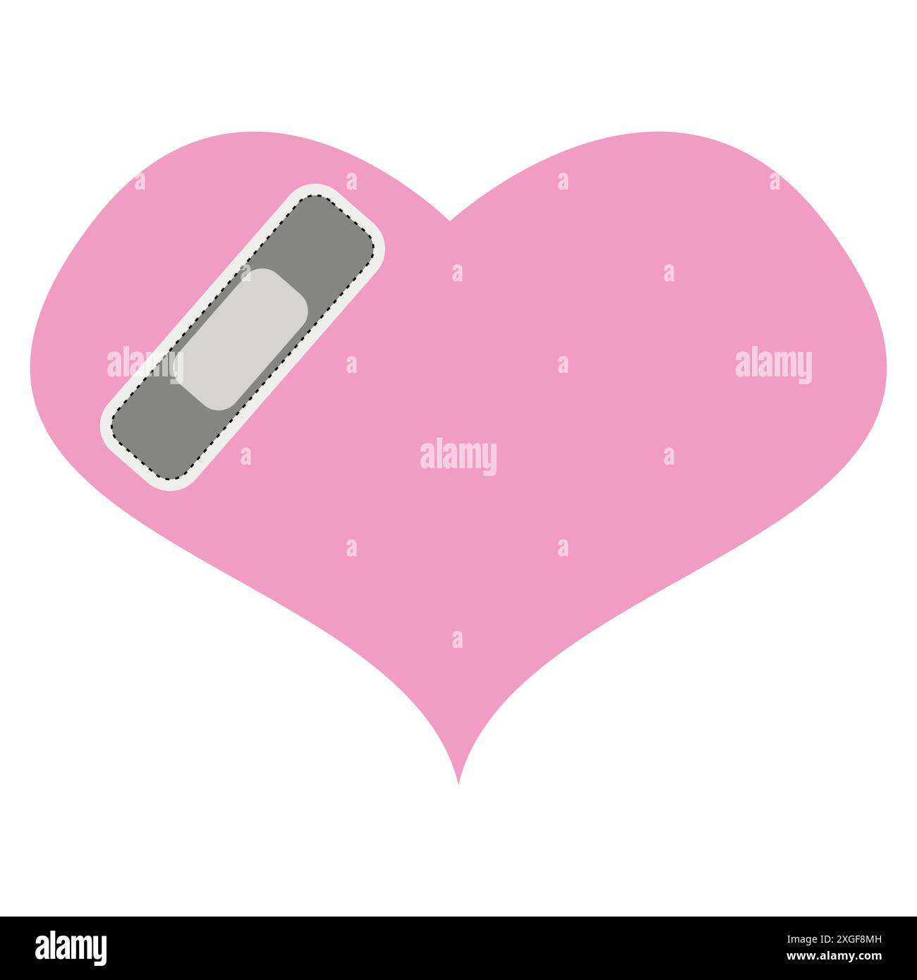 Heart flat symbol vector icon Stock Vector Image & Art - Alamy