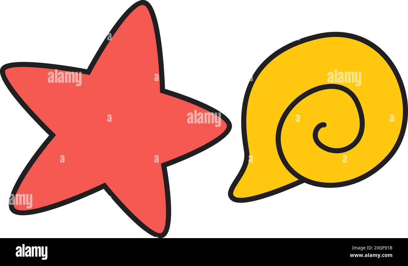 Summer tropical graphic elements Stock Vector Images - Alamy