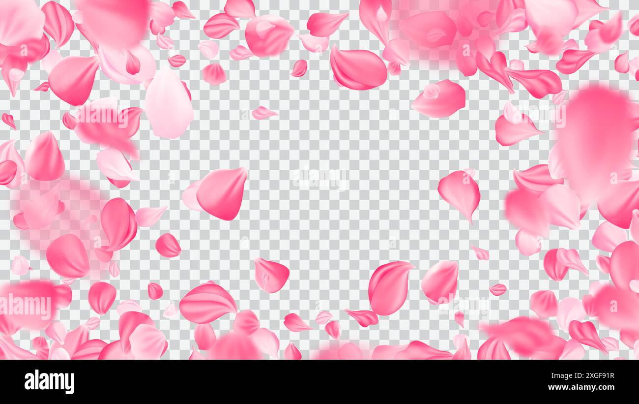 Delicate pink swirl of rose petals. Realistic flower petals bg Stock ...