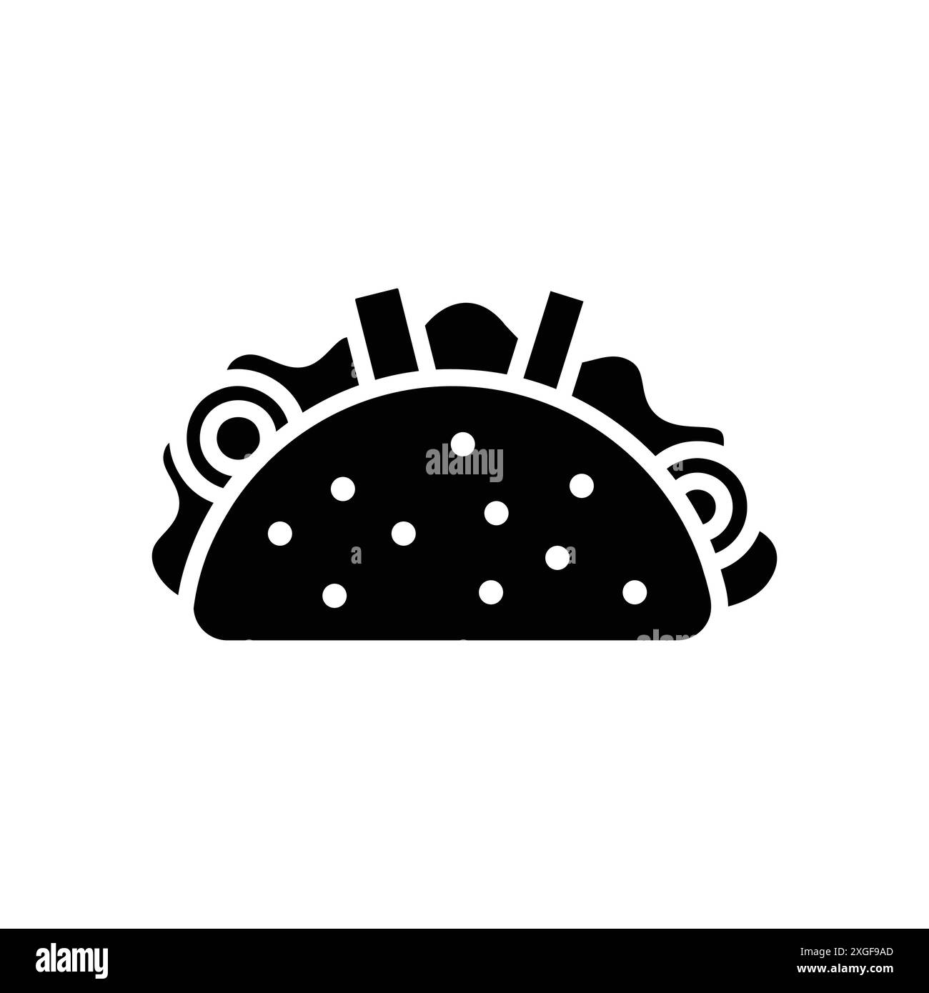 taco icon vector design template in white background Stock Vector Image ...