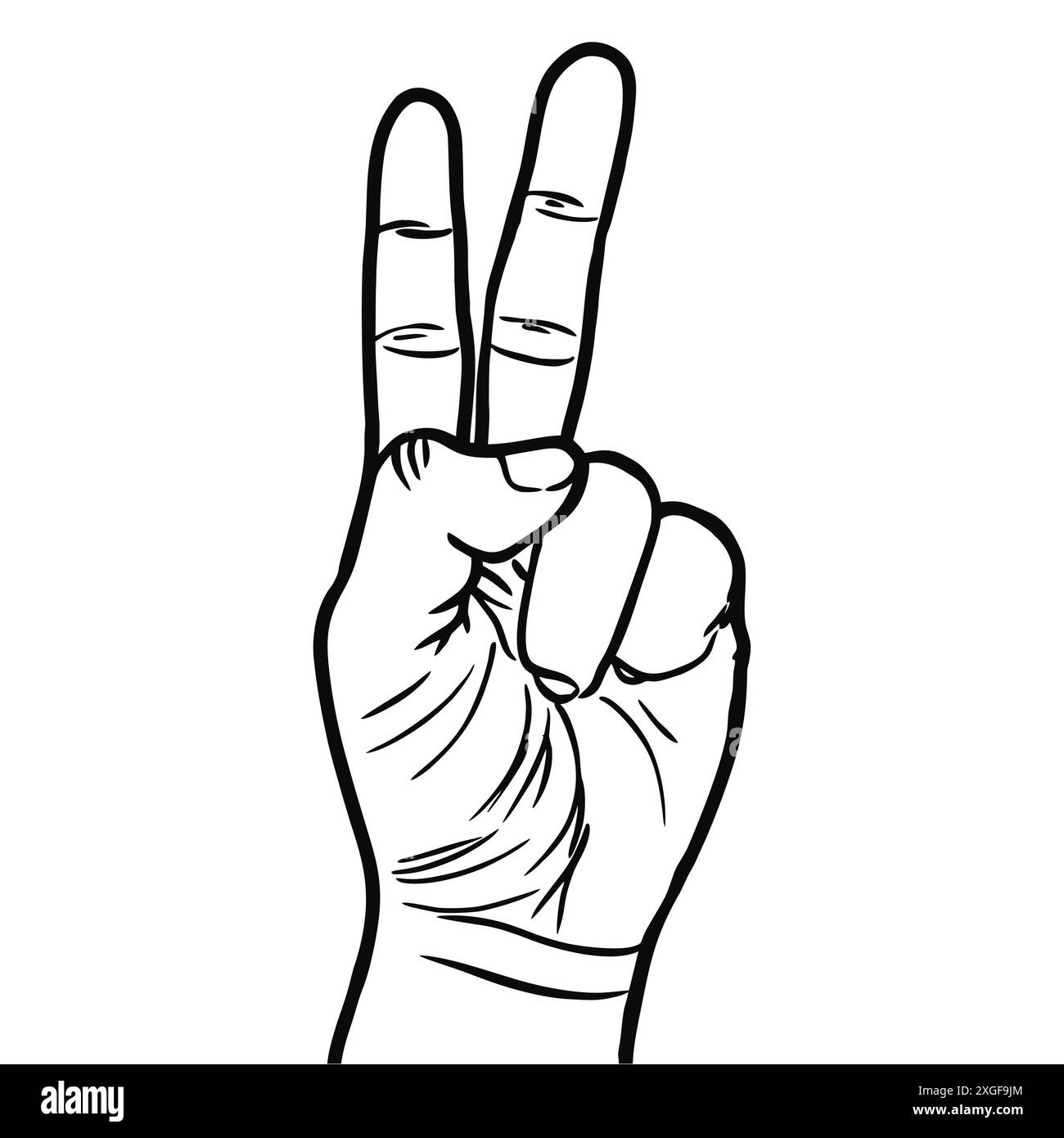 Hand peace or sign hand gesture Stock Vector Image & Art - Alamy Hand peace or sign hand gesture Stock Vector Image & Art - Alamy