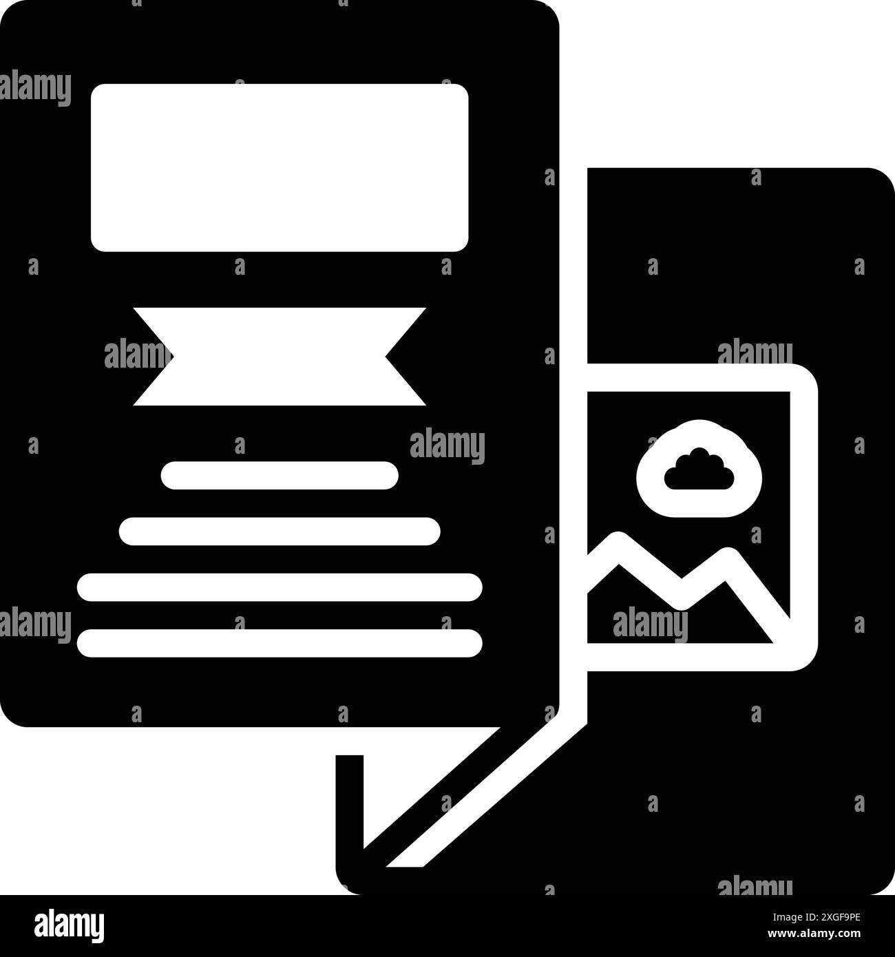 Icon for flyer,leaflet Stock Vector Image & Art - Alamy