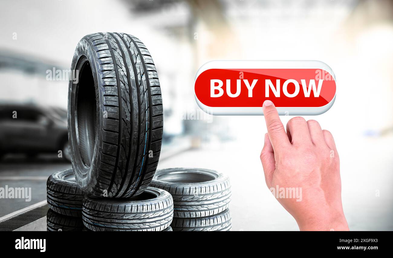 Pressing tires hi-res stock photography and images - Alamy