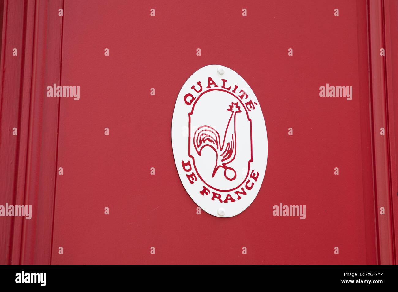 Bordeaux , France - 07 01 2024 : qualite de France wall logo label ...