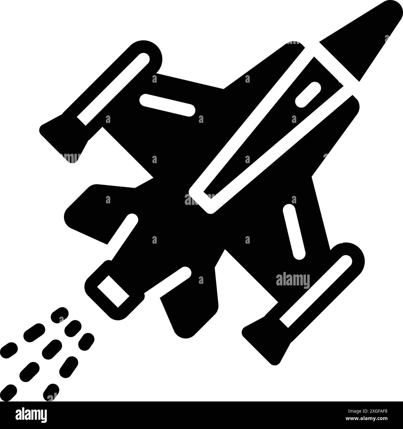 Military fighter jet icon Black and White Stock Photos & Images - Alamy