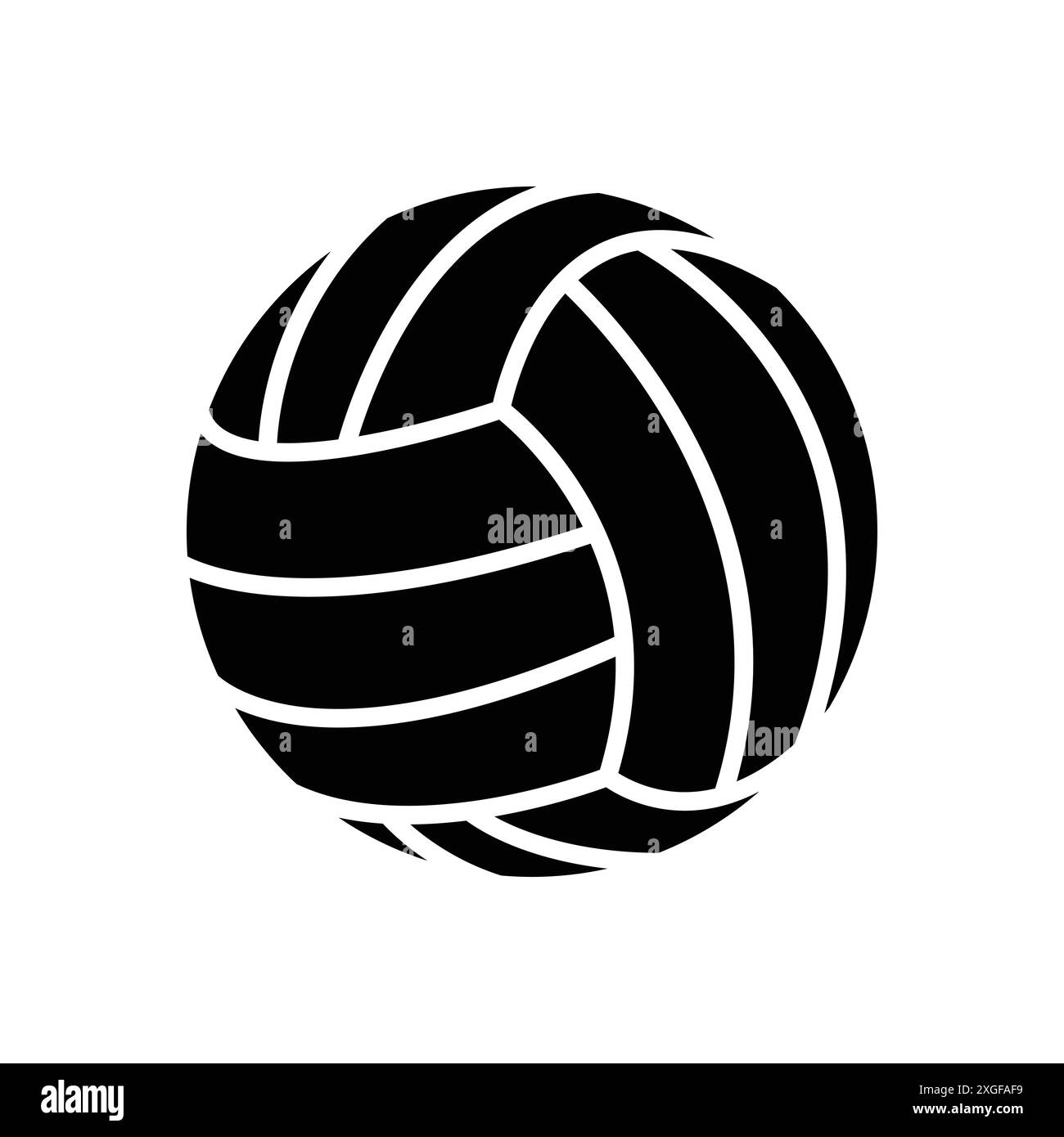 volleyball icon vector design template in white background Stock Vector ...