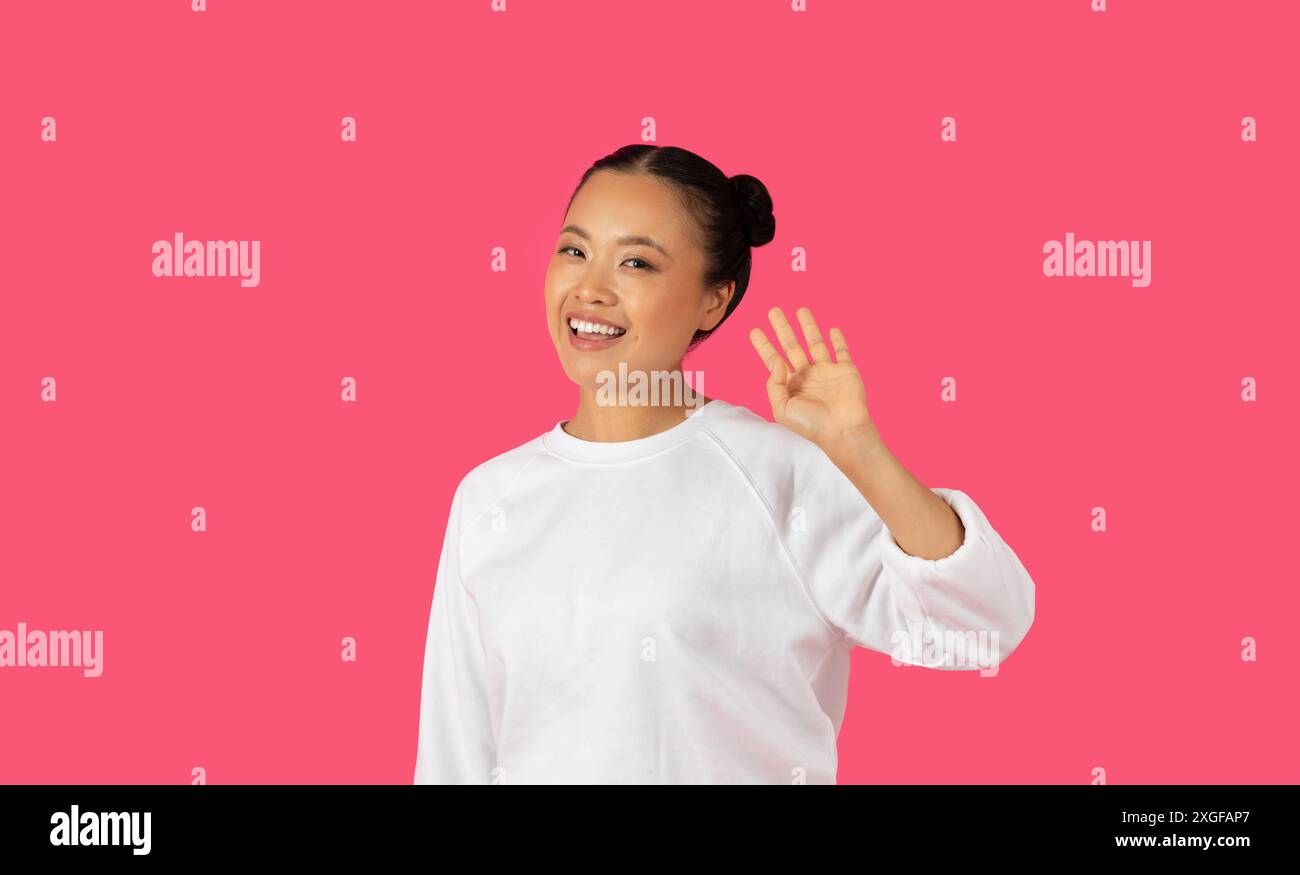 Waving hand in front of face hi-res stock photography and images - Alamy