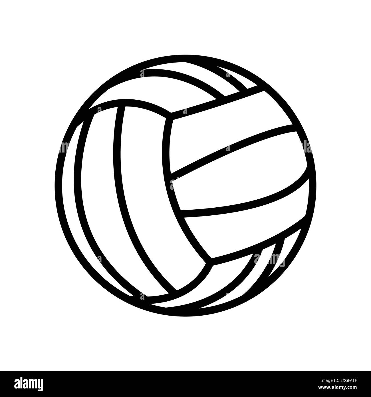 volleyball icon vector design template in white background Stock Vector ...