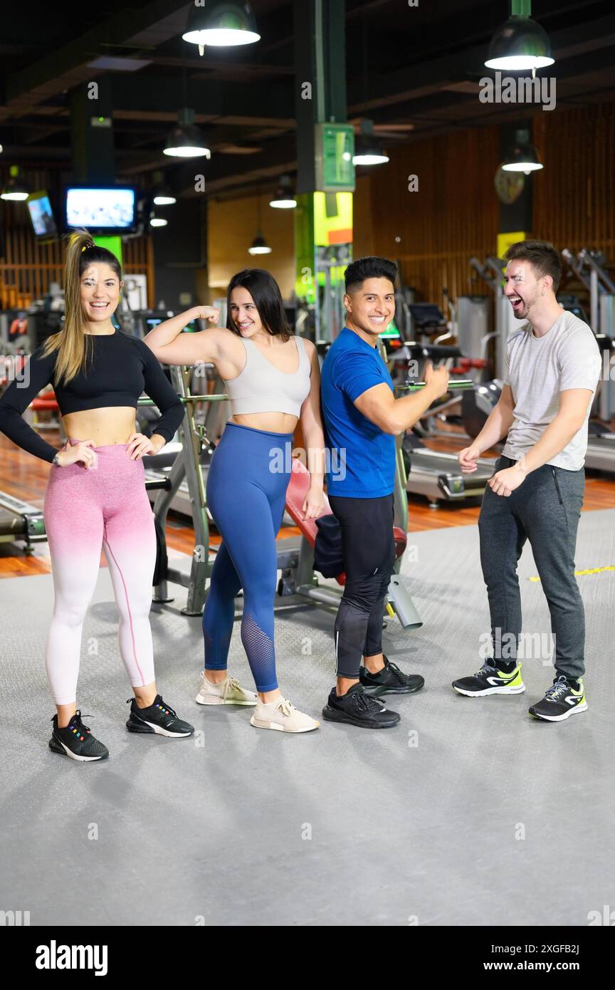 Group four young female hi-res stock photography and images - Alamy