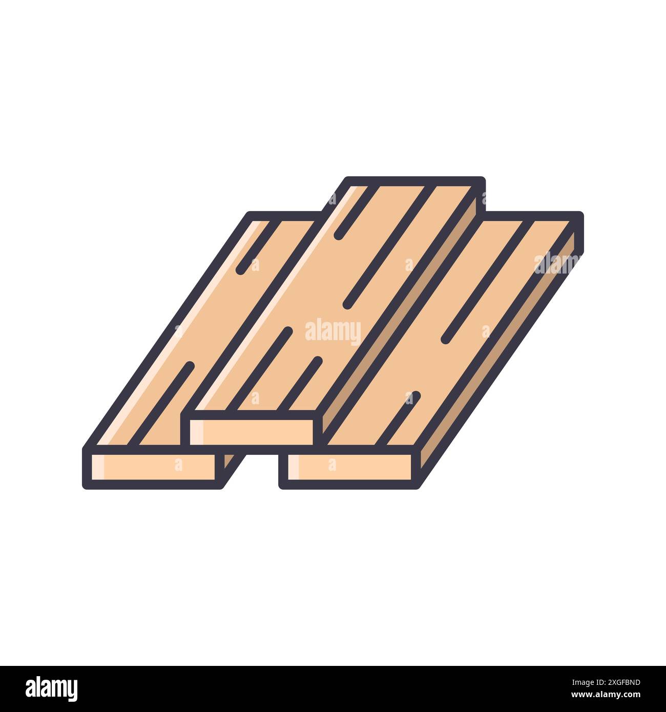 lumber wood icon vector design template in white background Stock ...