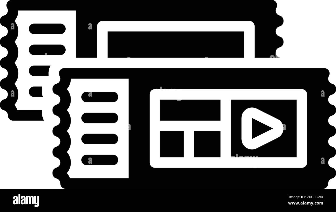 Icon for tickets,pass Stock Vector Image & Art - Alamy