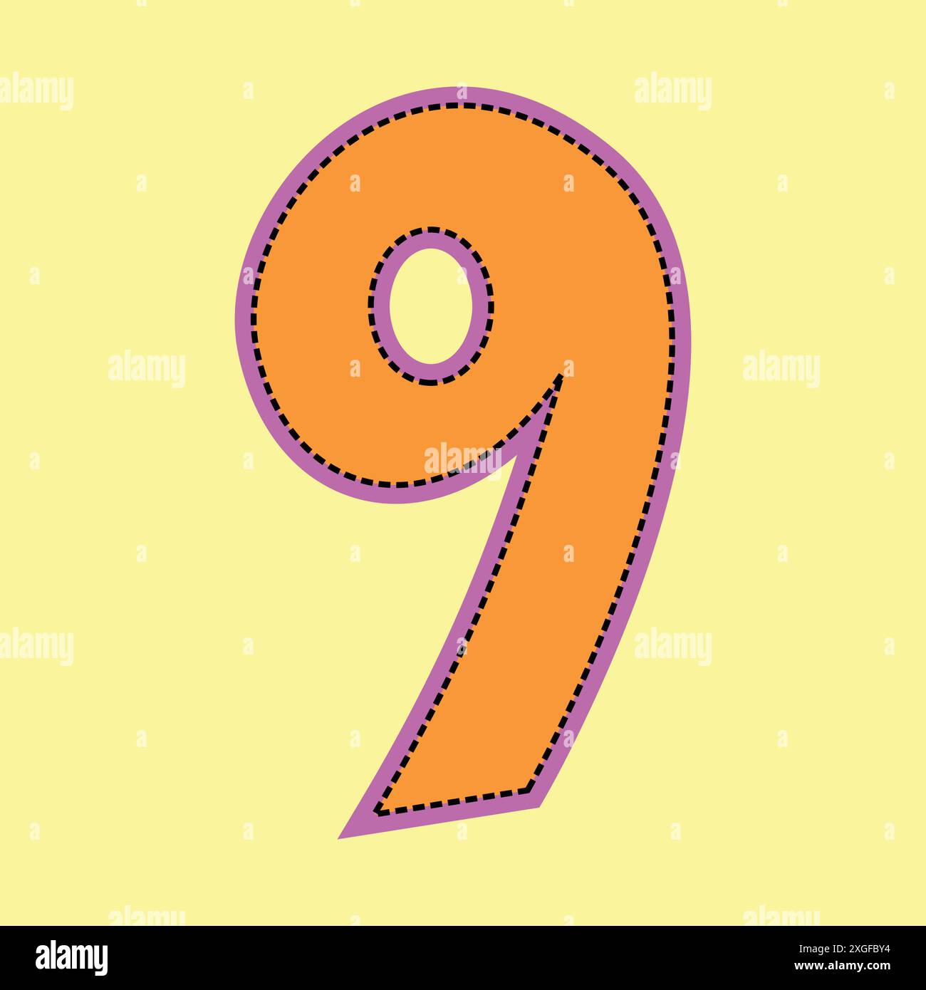 Vector set of number Stock Vector Image & Art - Alamy