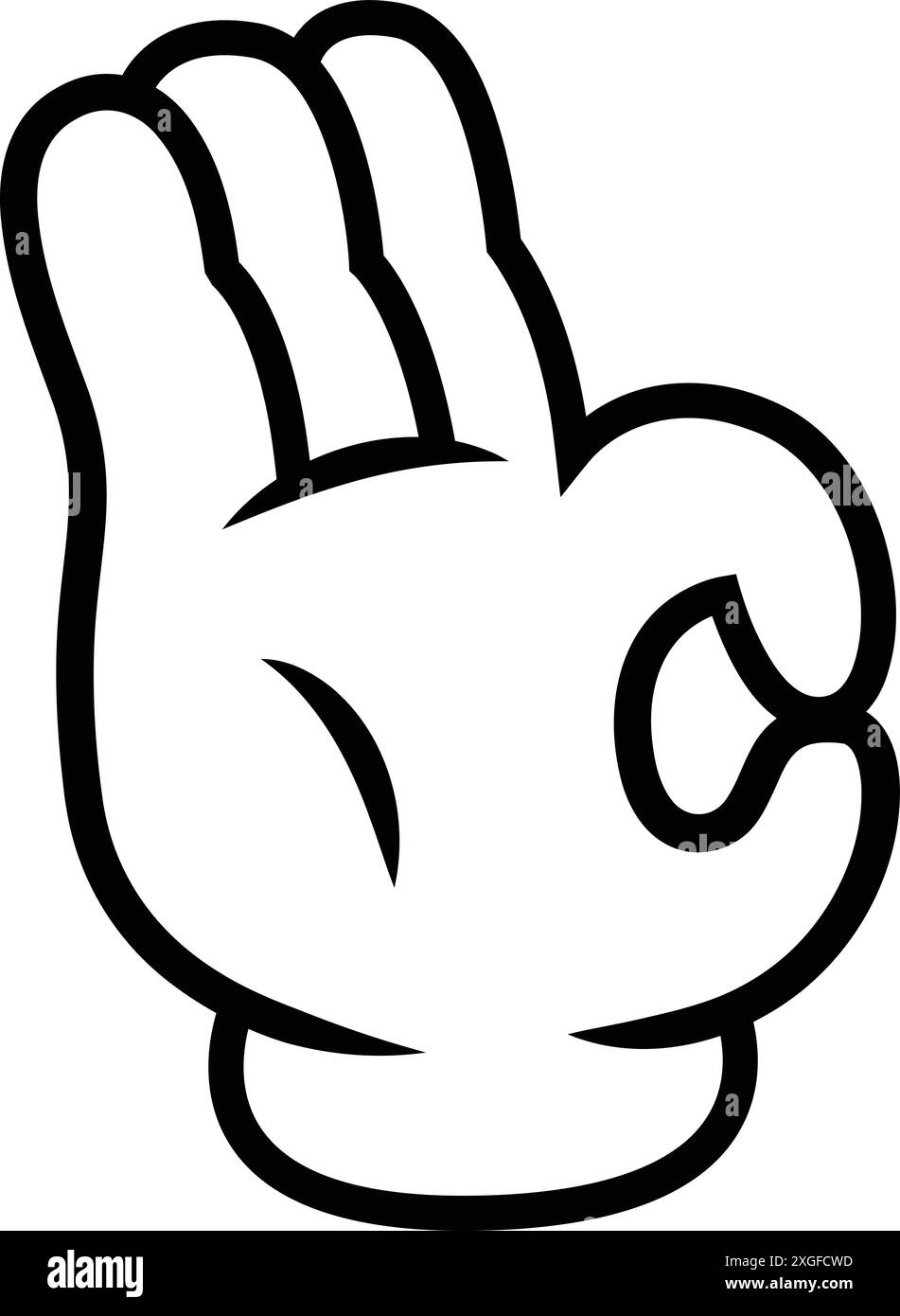 Ok gesture icon vector hi-res stock photography and images - Alamy