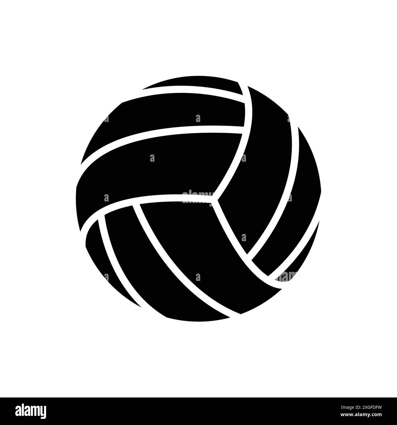 volleyball icon vector design template in white background Stock Vector ...