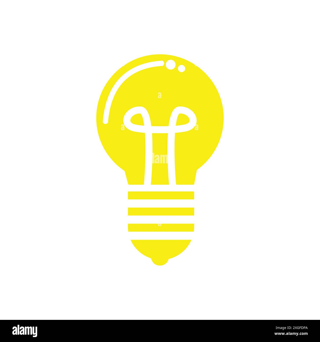 Innovative idea modern stylish icon with light bulb Stock Vector Image ...