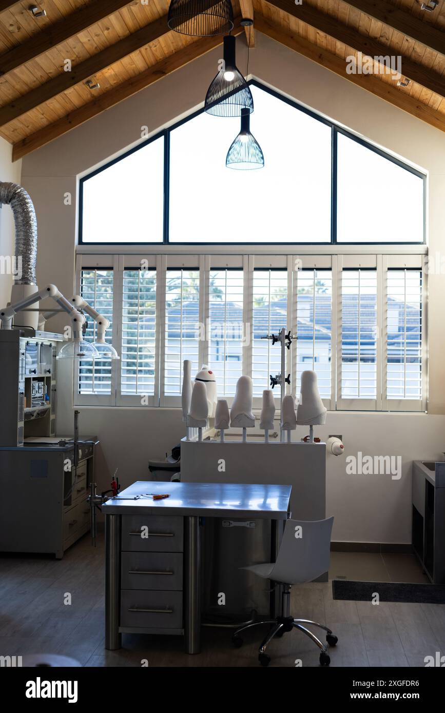 Prosthetic lab with equipment and tools, modern workspace for ...