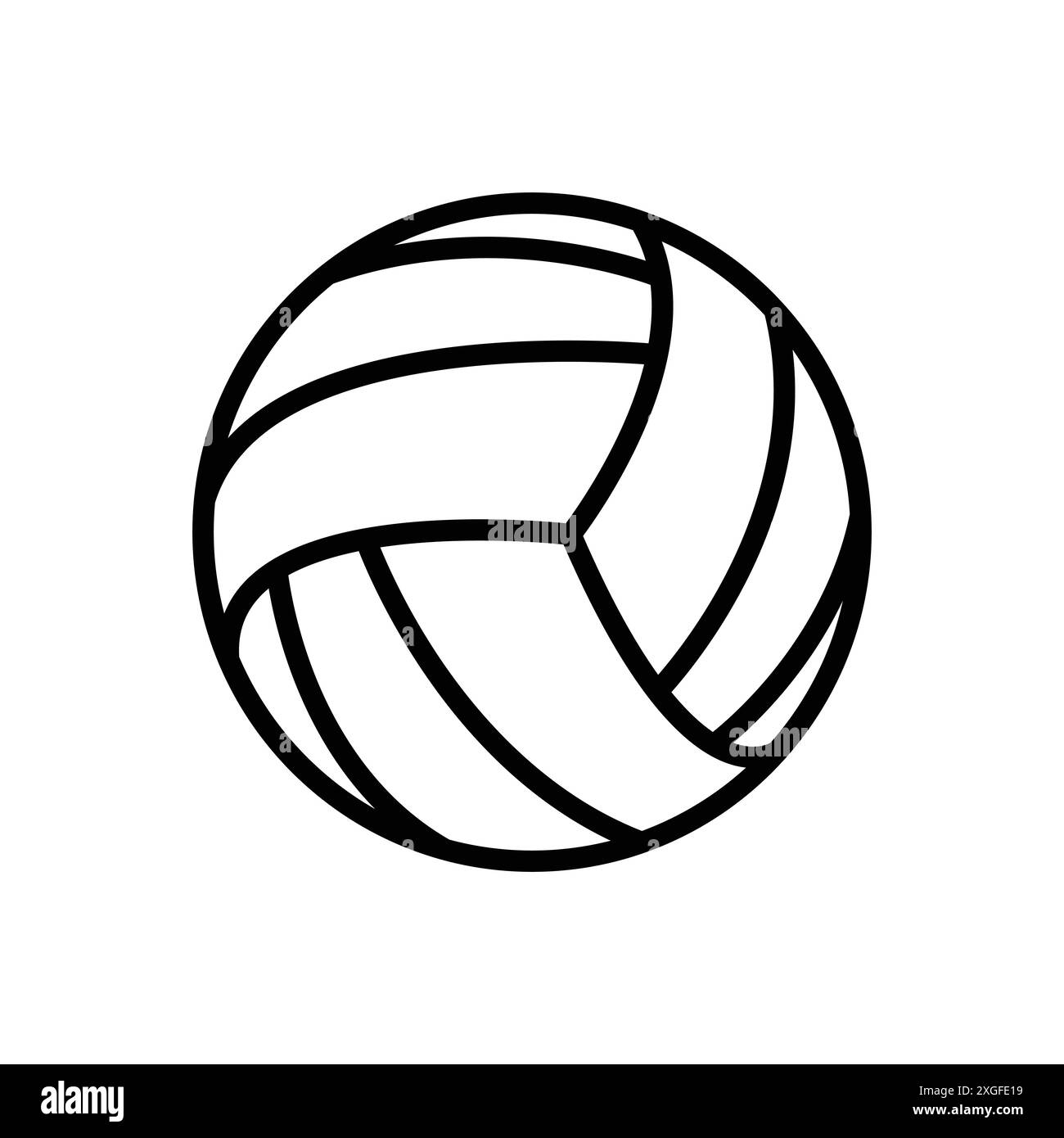 volleyball icon vector design template in white background Stock Vector ...