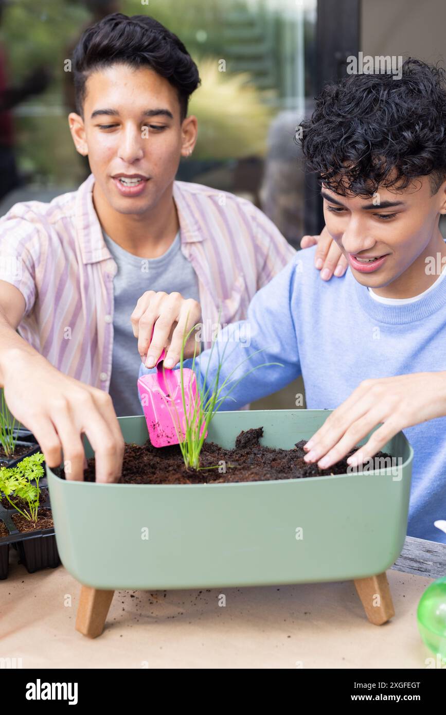 Teamwork gardening hi-res stock photography and images - Alamy
