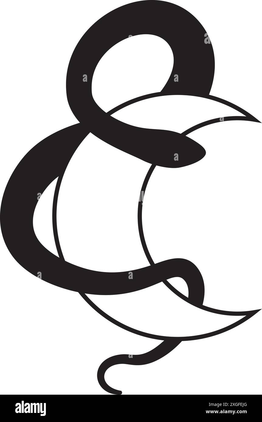 Wriggling snake Stock Vector Images - Alamy