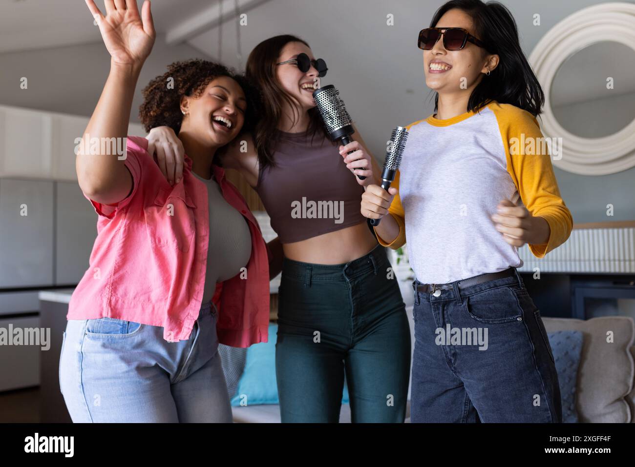 Women group singing hi-res stock photography and images - Alamy