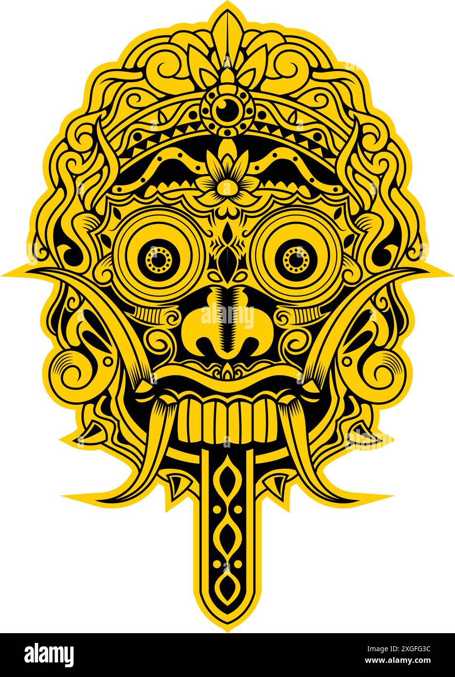 Balinese mask, barong, boma, leak Karang mata balinese one eye mask ...