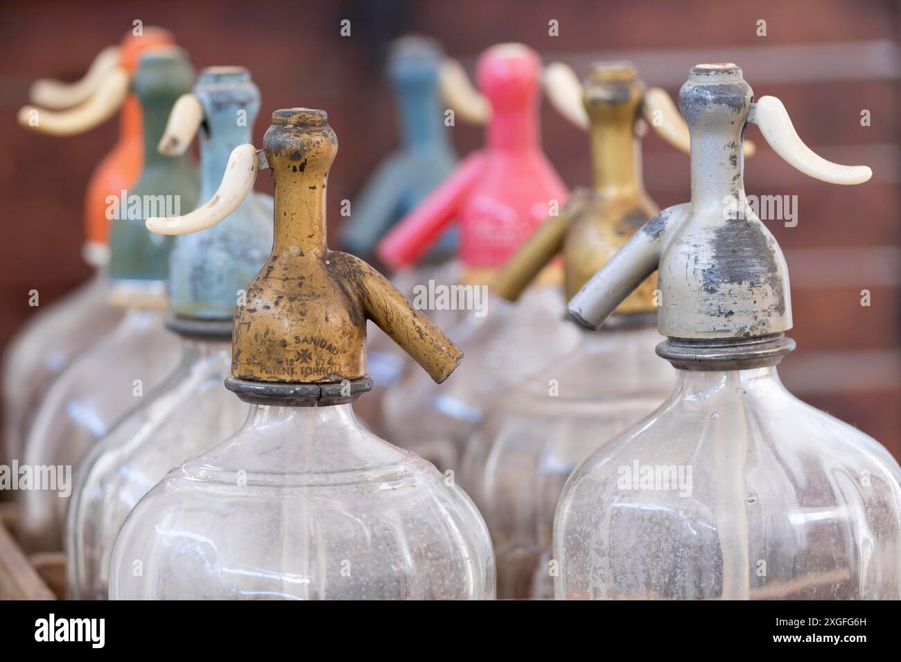 Old pressure siphon box, Mallorca, Balearic Islands, Spain Stock Photo ...