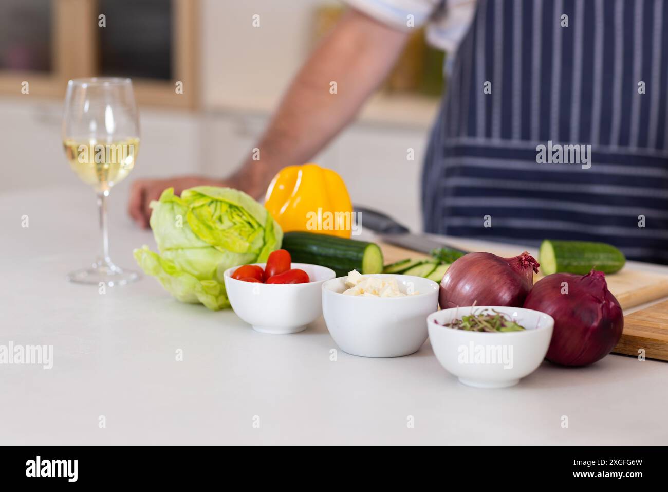 Person preparing fresh food in hi-res stock photography and images - Alamy