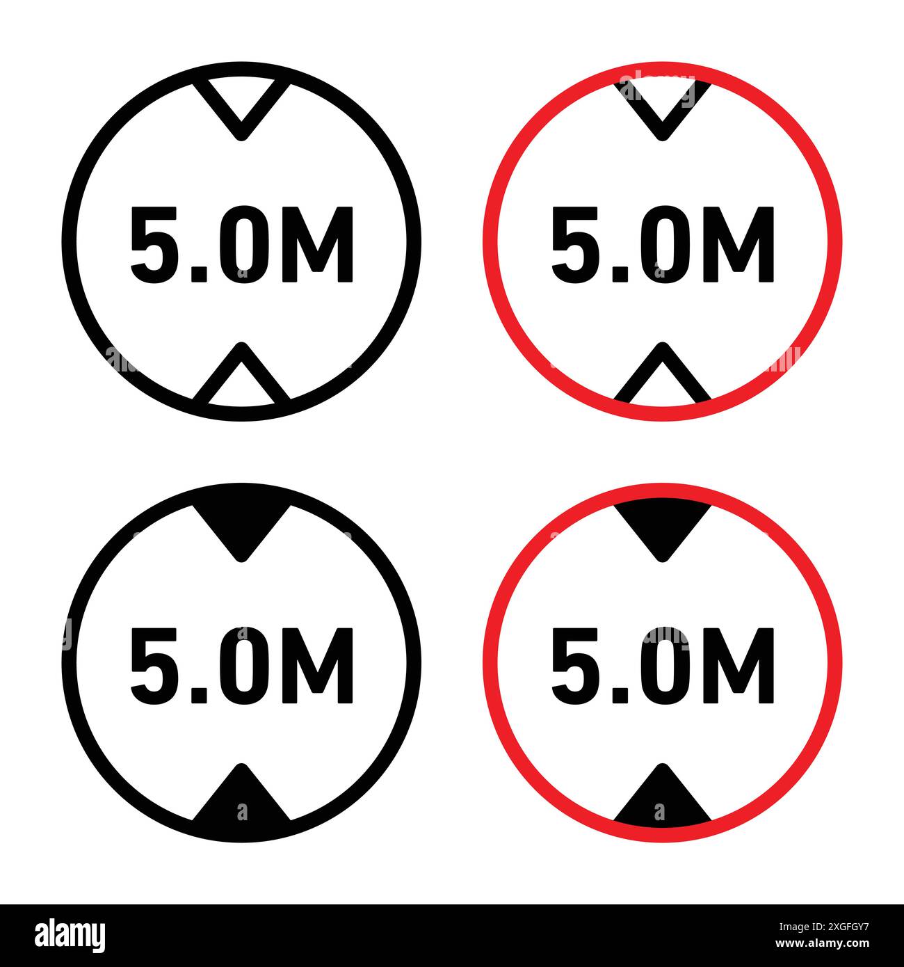 Meter sign vector logo hi-res stock photography and images - Alamy