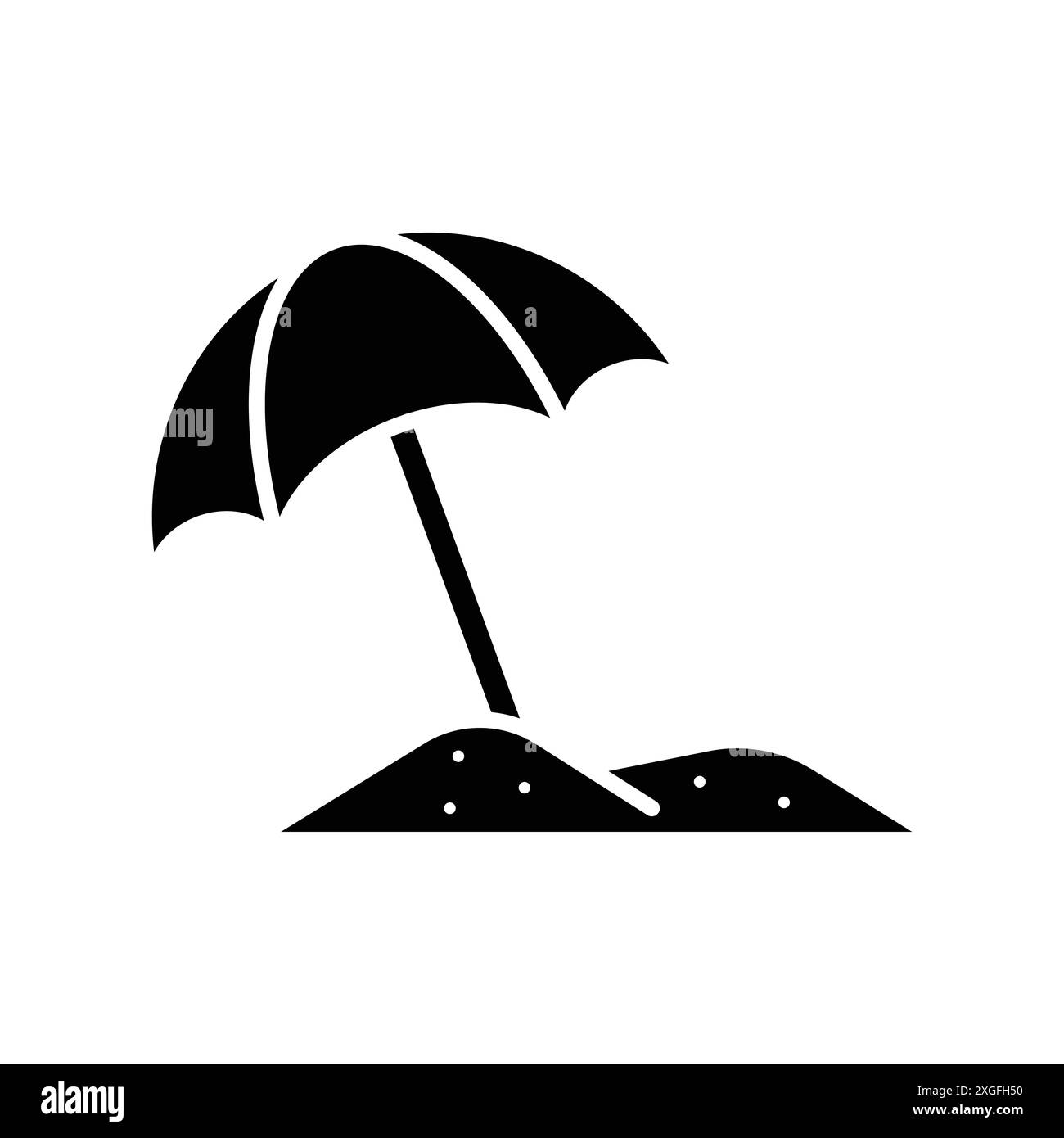 beach umbrella icon vector design template in white background Stock ...