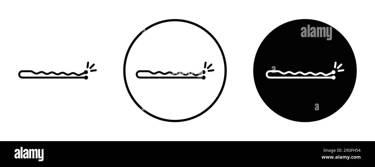 Bobby pin icon vector logo set collection for web app ui Stock Vector ...