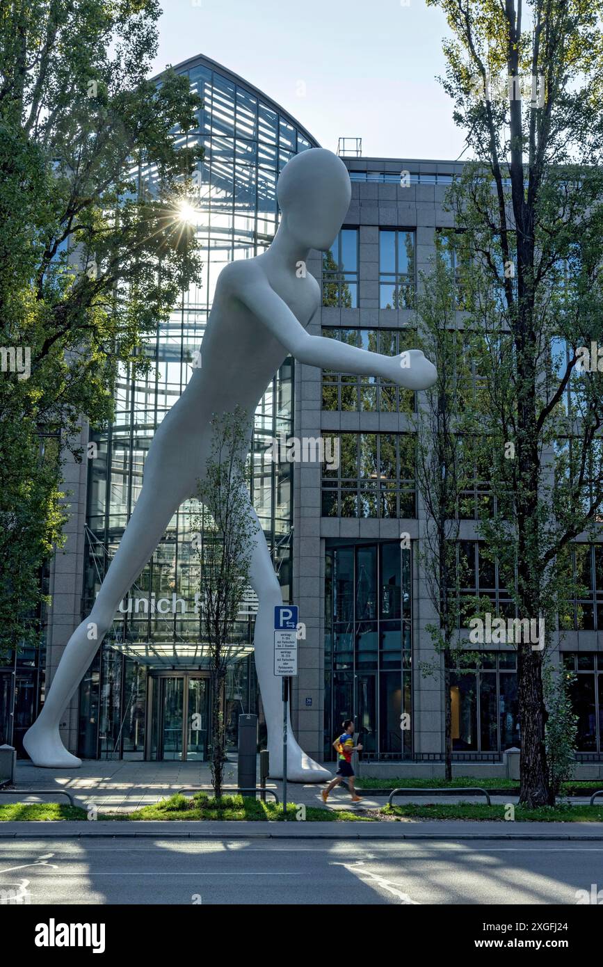 Walking Man, monumental sculpture by Jonathan Borofsky made of steel ...