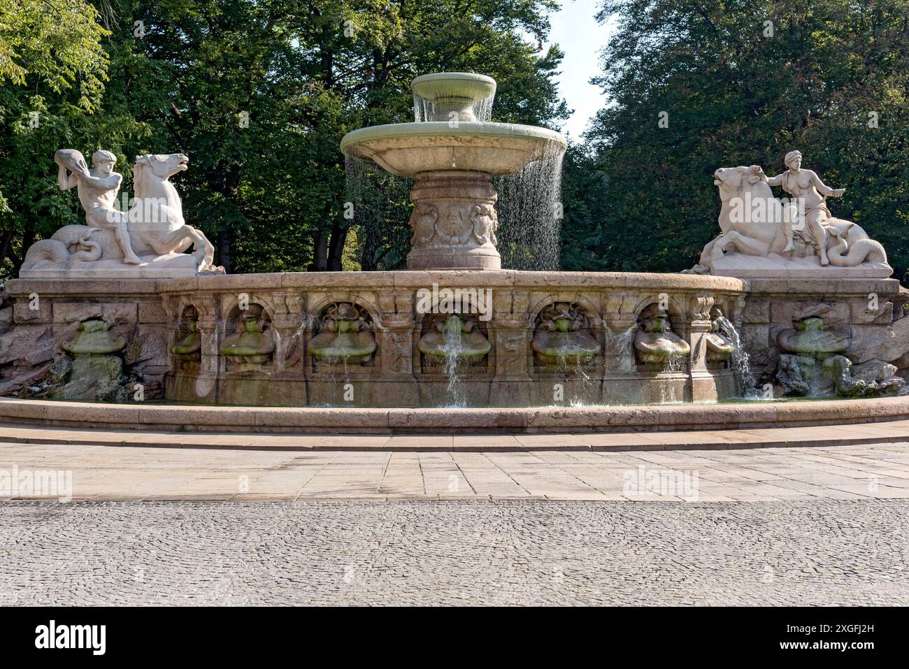 Wittelsbach Fountain, monumental Wittelsbach Fountain by Adolf von ...