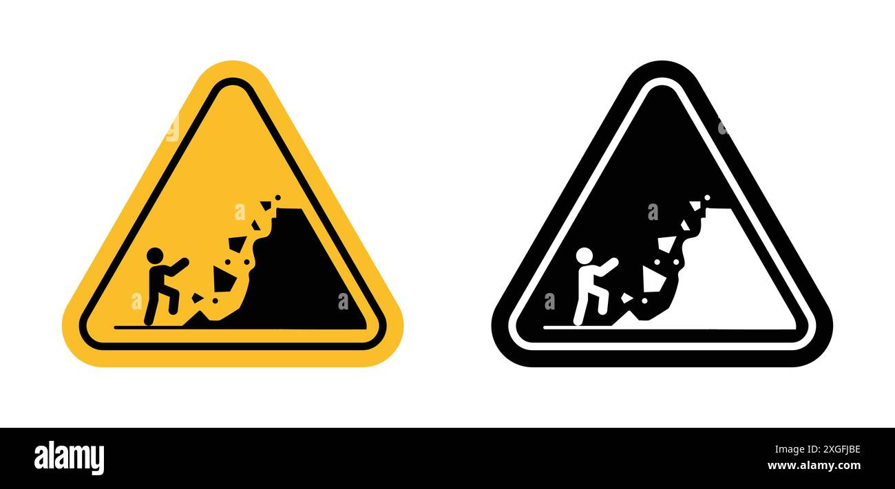 Warning falling debris sign hi-res stock photography and images - Alamy