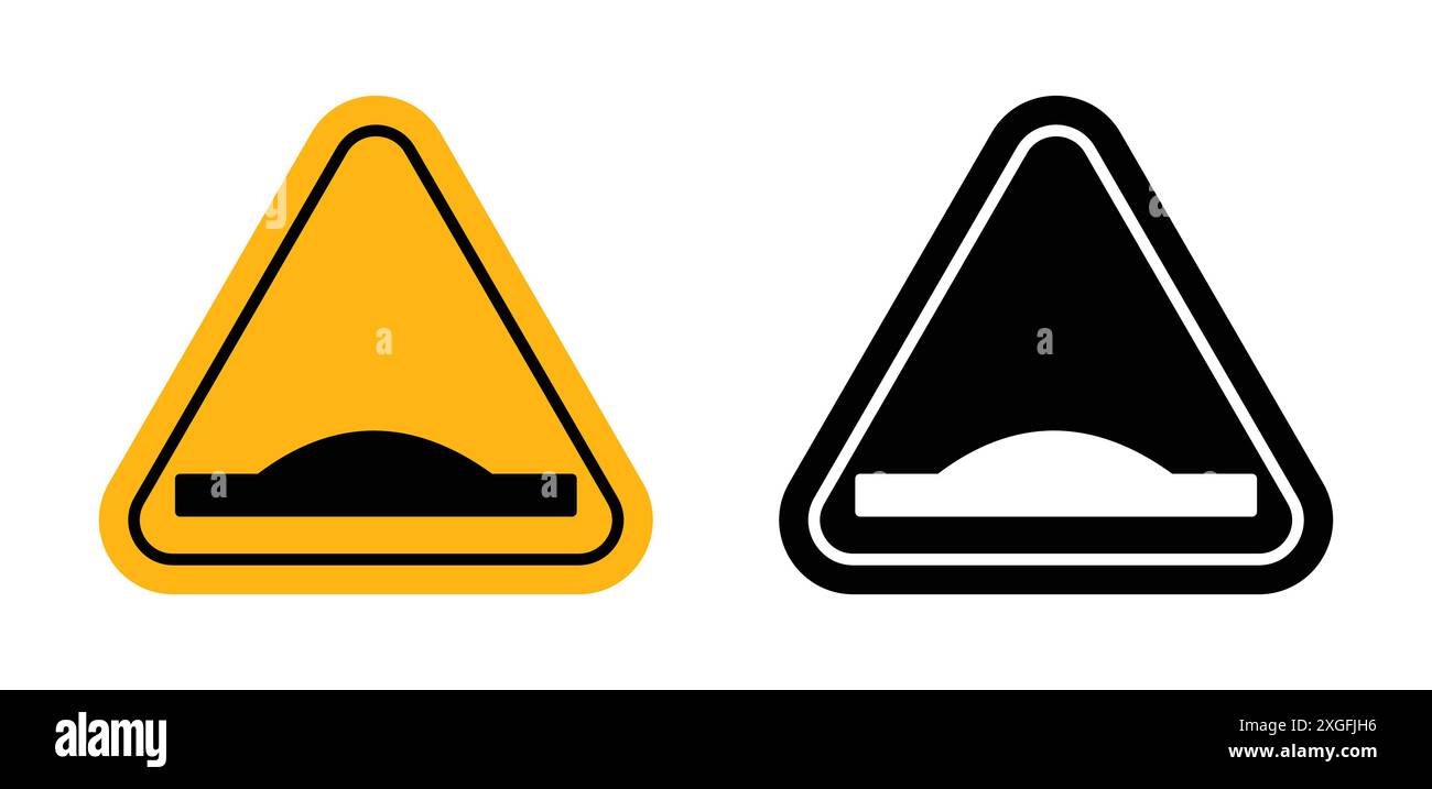 Caution speed Ramps sign vector logo set collection for web app ui Stock Vector Image & Art - Alamy
