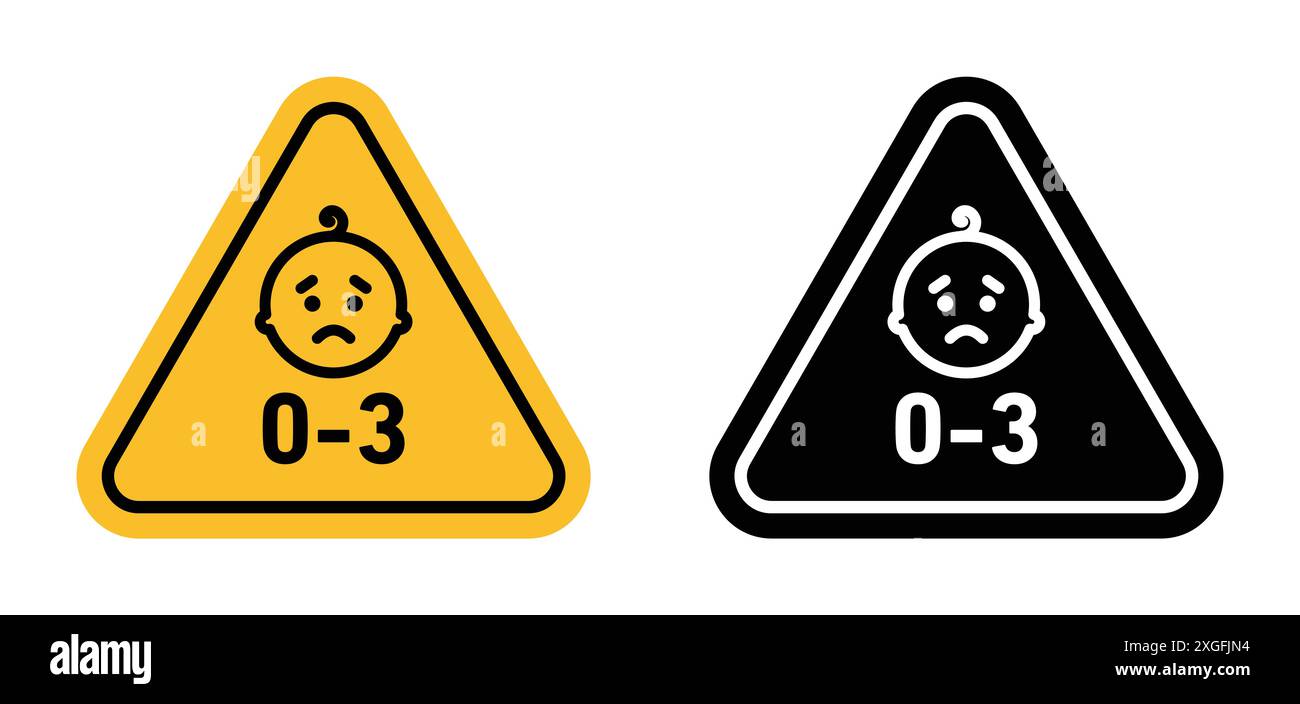 Age warning sign vector logo set collection for web app ui Stock Vector ...