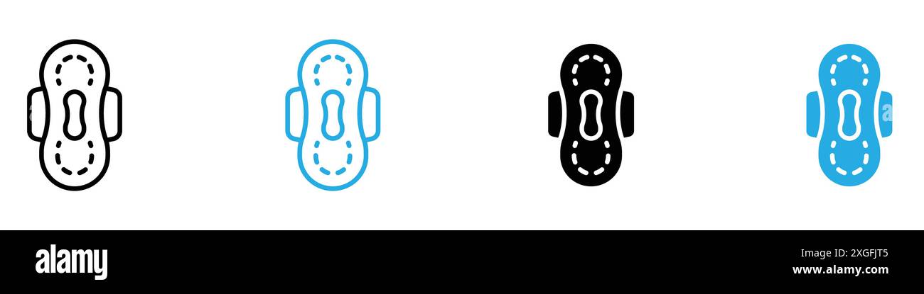 Feminine hygiene pad icon vector logo set collection for web app ui ...