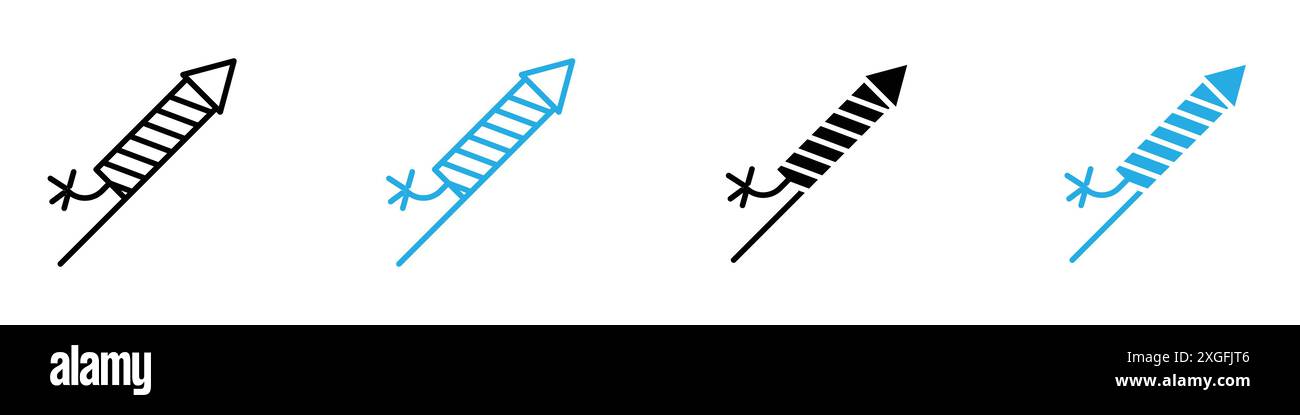 Fireworks rocket sign vector logo set collection for web app ui Stock Vector Image & Art - Alamy