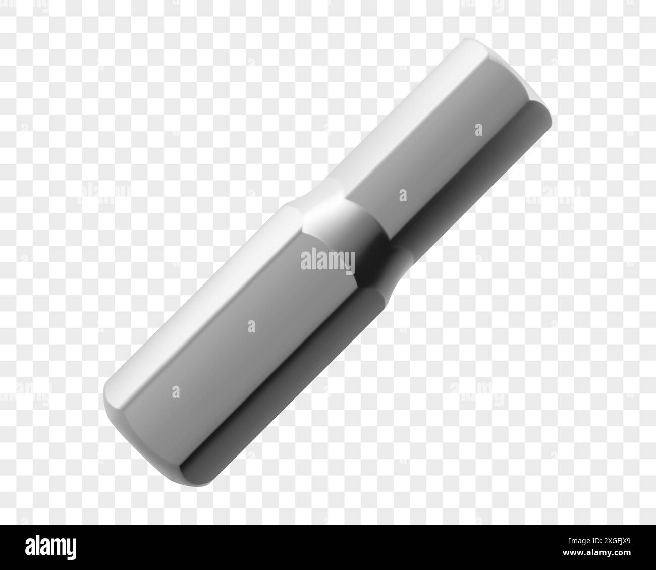 Hexagon screwdriver bit isolated on a white background. Realistic 3d ...