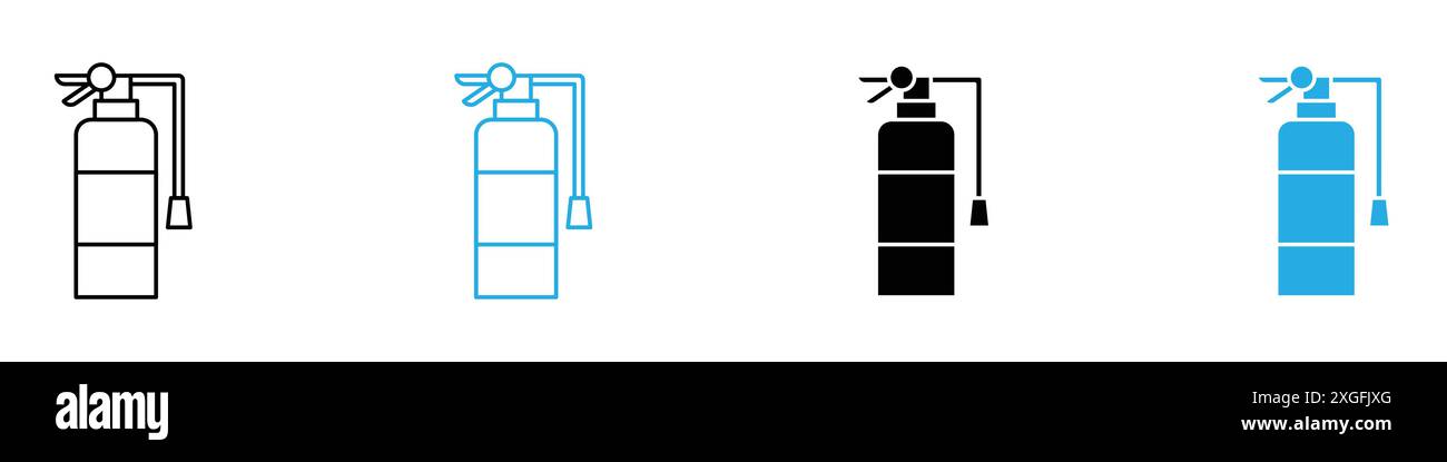 Fire extinguisher icon vector logo set collection for web app ui Stock ...