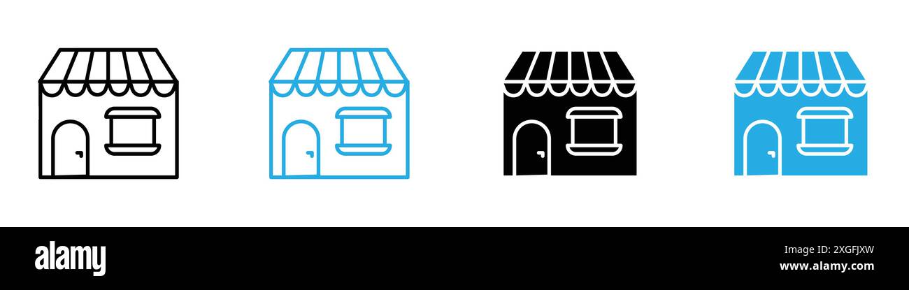 Local store icon vector logo set collection for web app ui Stock Vector Image & Art - Alamy
