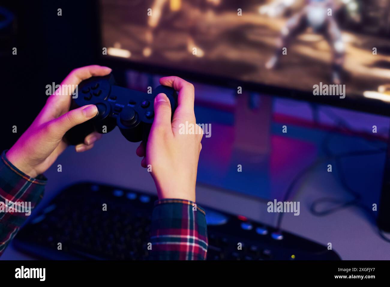 Computer controller game character gamer hi-res stock photography and ...