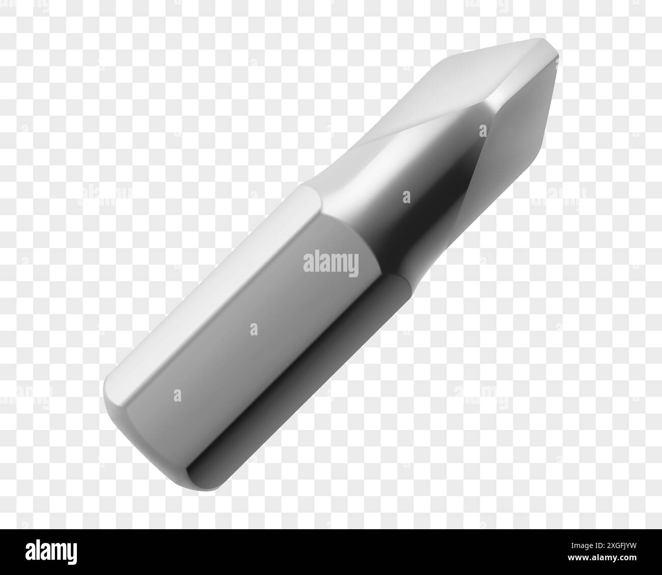 Screwdriver bit isolated on a white background. Realistic 3d vector ...