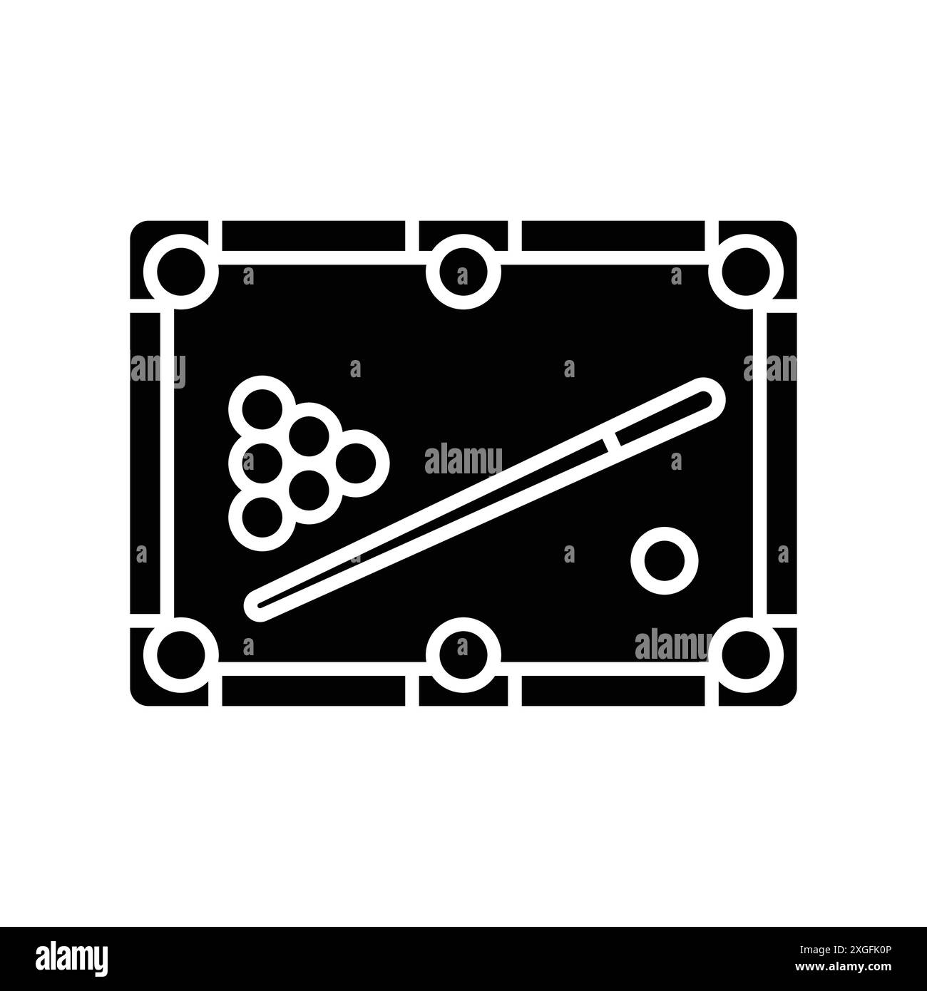 billiard icon vector design template in white background Stock Vector ...