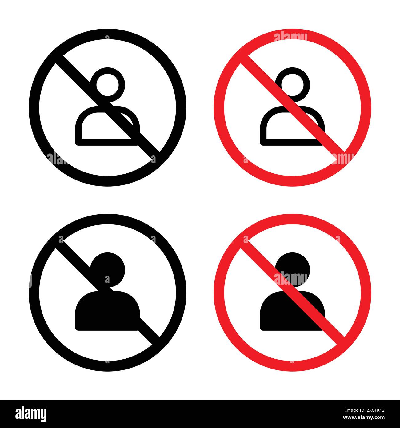 No account sign vector logo set collection for web app ui Stock Vector Image & Art - Alamy