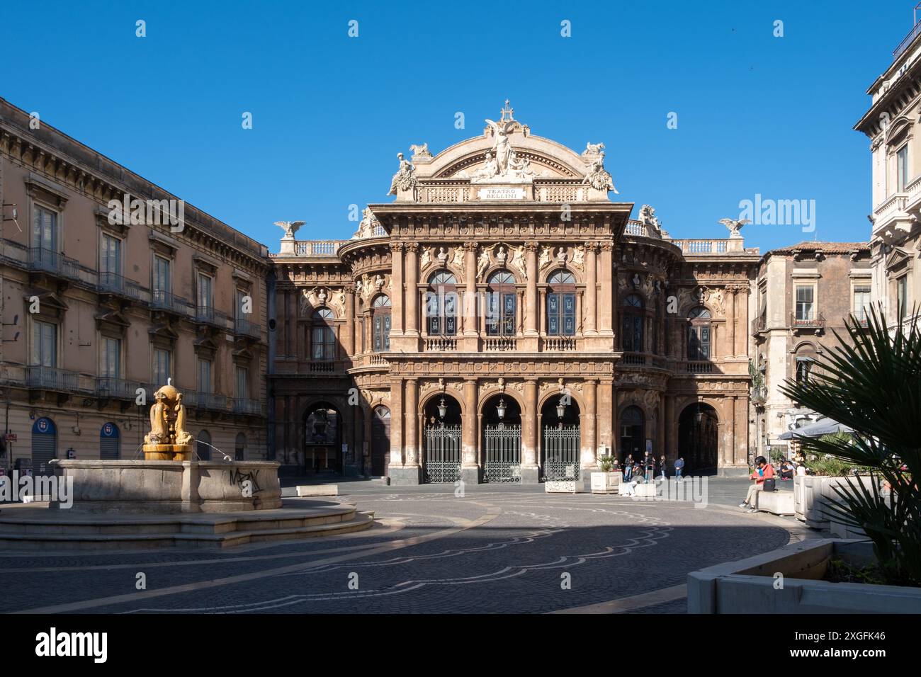 Bellini Theatre in Catania, Sicily, Italy Stock Photo - Alamy