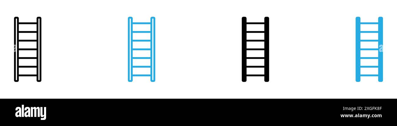 Ladder icon vector logo set collection for web app ui Stock Vector ...