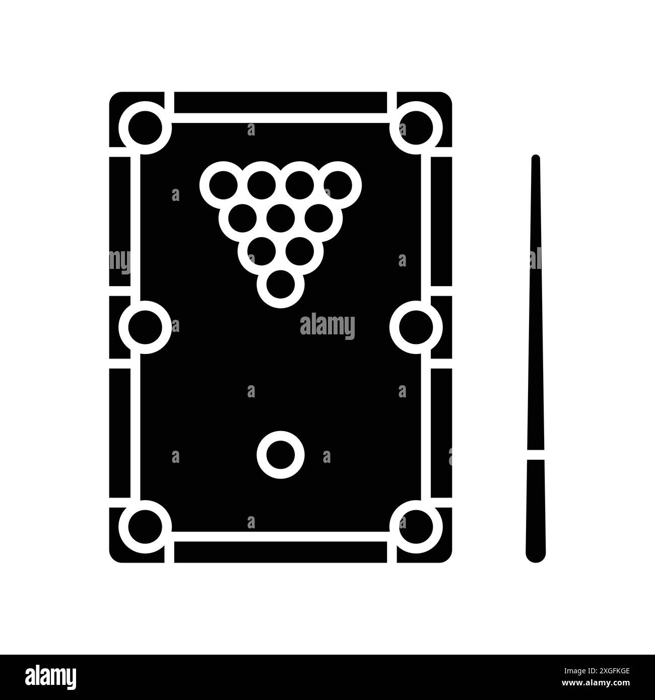 billiard icon vector design template in white background Stock Vector ...