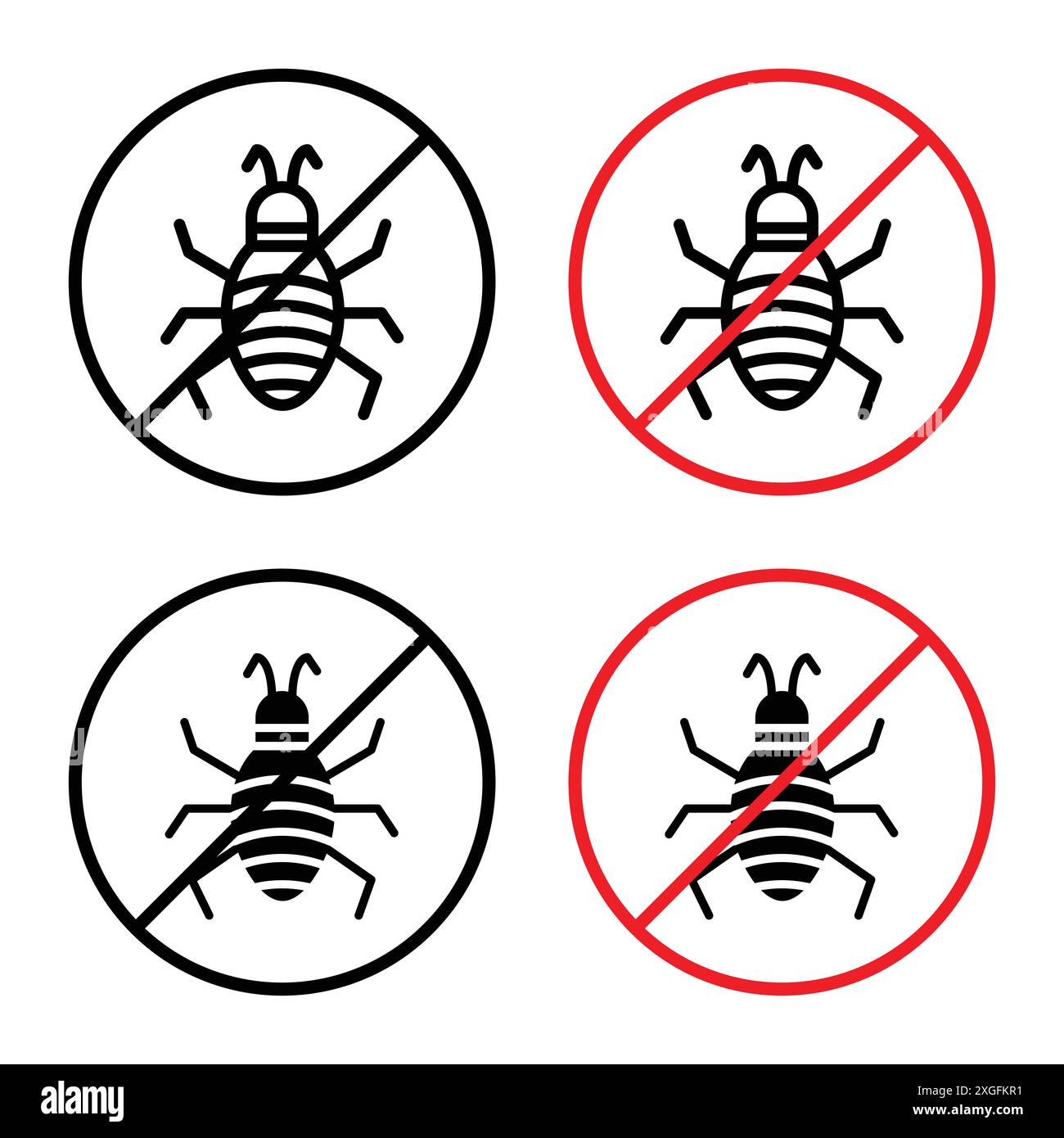 No parasitic insects sign vector logo set collection for web app ui ...