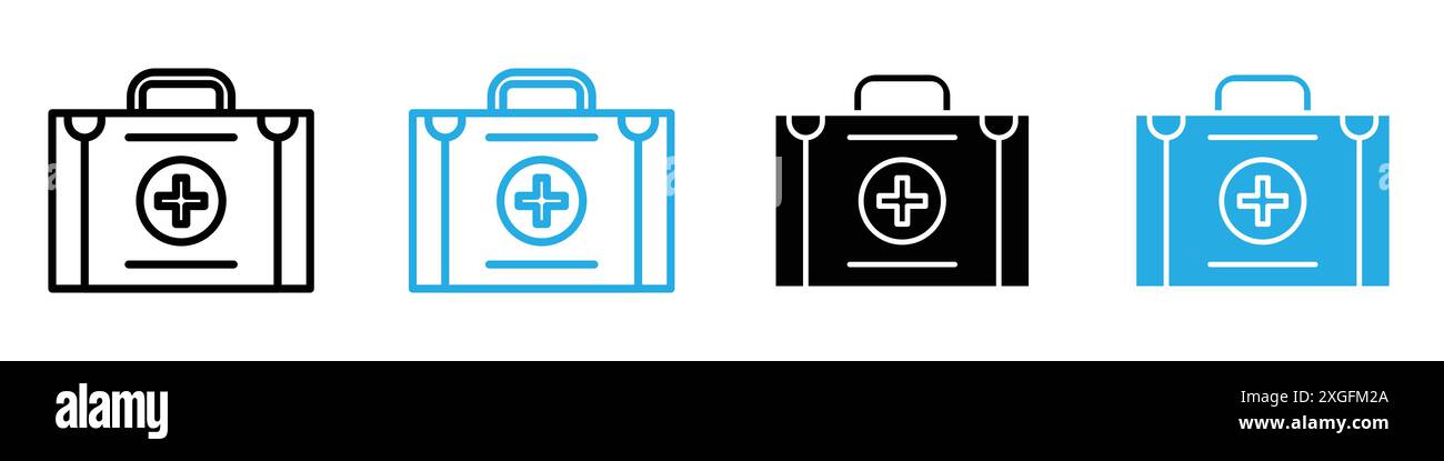 First aid box icon vector logo set collection for web app ui Stock ...