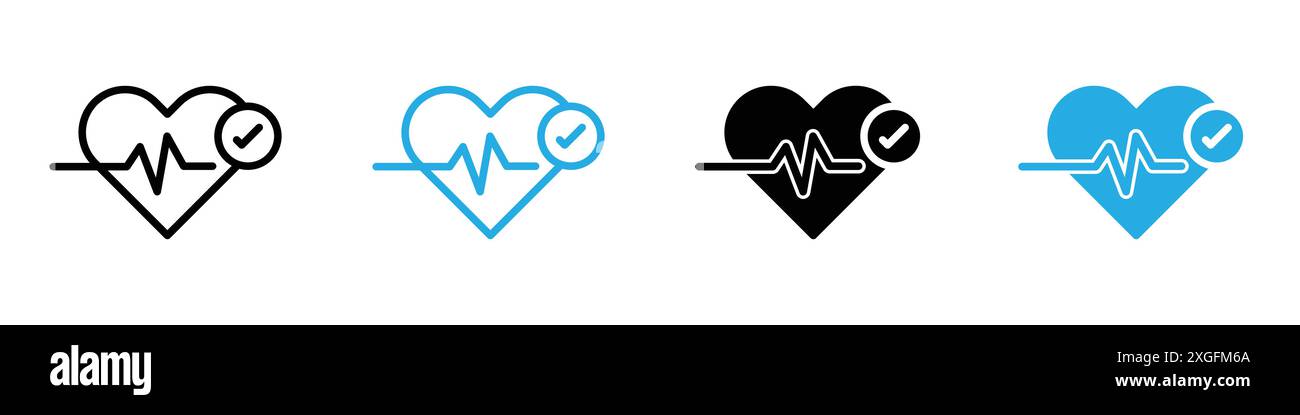 Good health icon vector logo set collection for web app ui Stock Vector ...